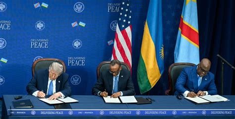 Au Welcomes Historic Drcrwanda Peace Agreement Signed In Washington