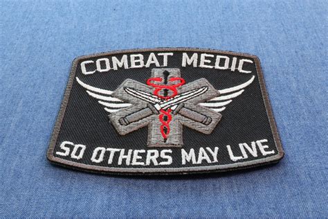Combat Medic Emt Patch 35 X 3 Inches