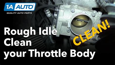 How to Fix a Rough Idle by Cleaning the Throttle Body - YouTube