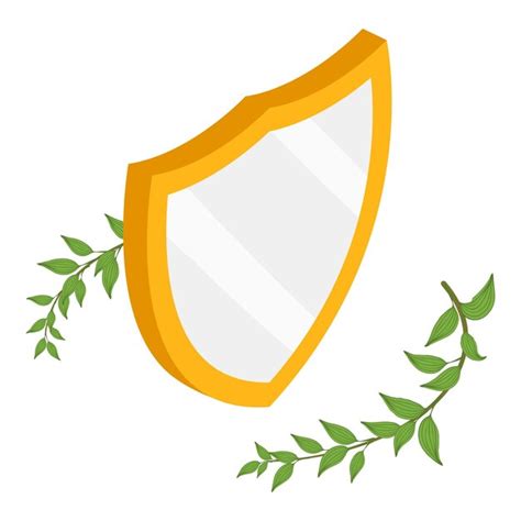Premium Vector Protection Concept Icon Isometric Vector Shiny