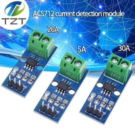 Hall Current Sensor Module Acs712 Module 5a 20a 30a Hall Current Sensor Module For Arduino