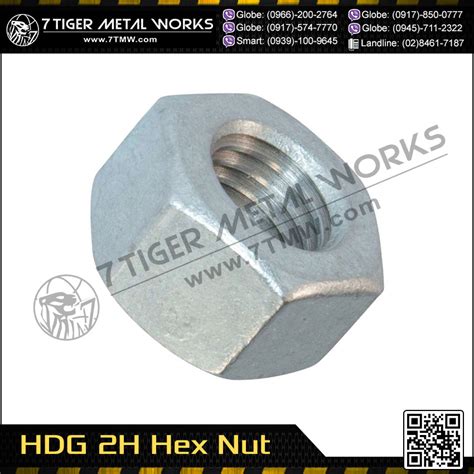 Hot Dipped Galvanized 2h Heavy Hex Nut Bolt And Nut Supplier Philippines