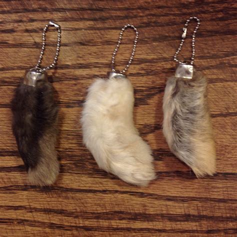 Real Rabbit Foot Keychain