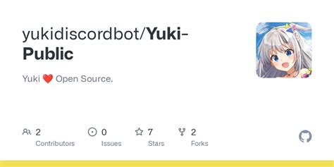 Github Yukidiscordbot Yuki Public Yuki Open Source