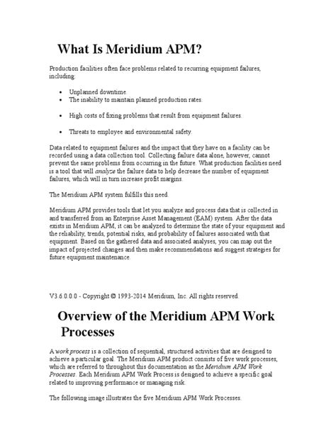 What Is Meridium Apm Pdf Login Databases