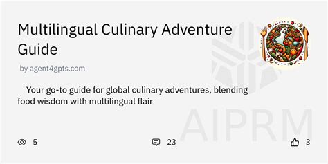 GPT Multilingual Culinary Adventure Guide By Agent Gpts Com AIPRM For ChatGPT