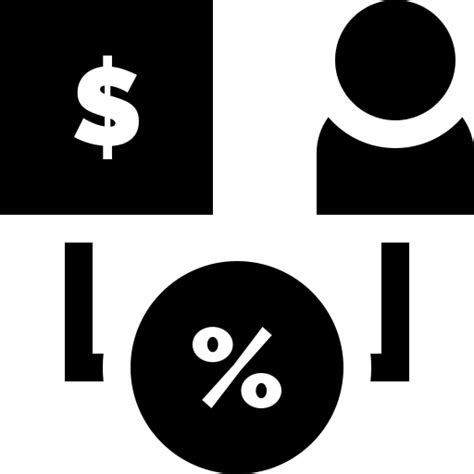 Percentage Basic Straight Filled Icon