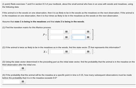 solved 1 point redo exercises 7 and 8 in section 8 3 of
