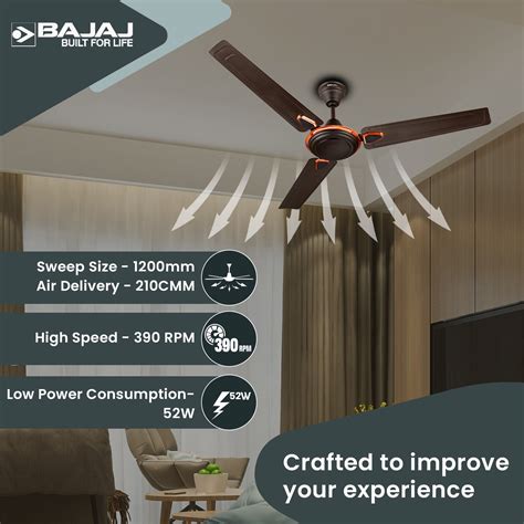 Buy Crest Deco Turbo 1200 Mm Ceil Bajaj Electricals Bajaj