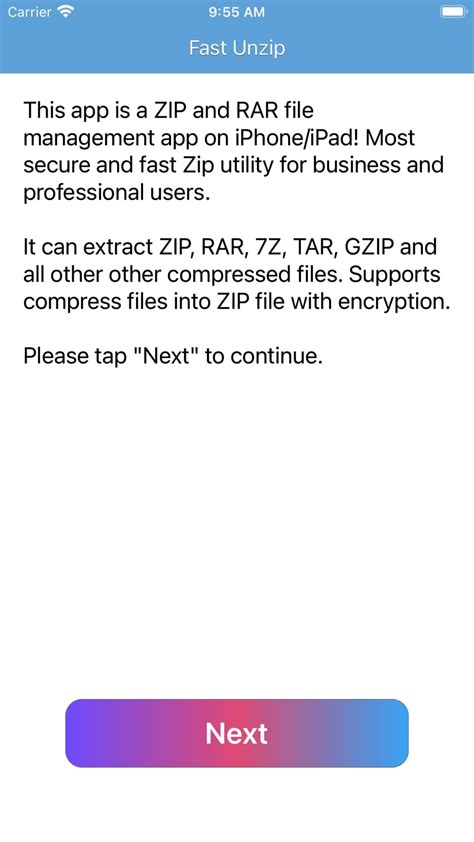 Fast Unzip Zip Unrar Z Tool For IPhone Download