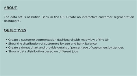 British Bank Customer Segmentation Dashboard By Shubham Arya At