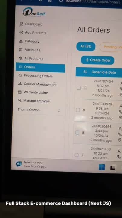 abdullah bin ziad on linkedin full stack custom e commerce dashboard next js mern