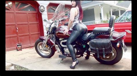 Galas Rev Bike In Leather Heels WMV Galas Balloons And Fetish Clips Clips4sale