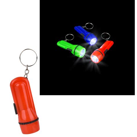 2 Plastic Flashlight Keychain