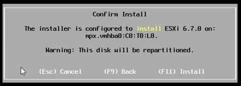 Vmware Esxi 67 Installation And Basic Configuration System Zone