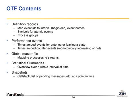 Ppt Open Trace Format Otf Tutorial Powerpoint Presentation Free