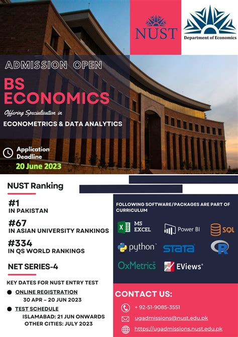 Economics Econometrics Dataanalytics Department Of Economics Nust
