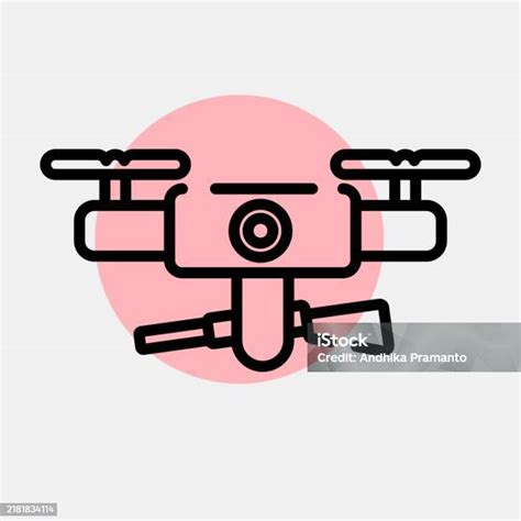 아이콘 군용 무인 항공기 군사 요소 색상 별색 스타일의 아이콘입니다 인쇄물 포스터 로고 인포그래픽 등에 적합합니다 Multicopter에 대한 스톡 벡터 아트 및 기타