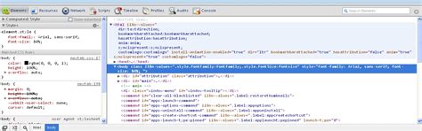 Chrome Web Inspector Css Panel On The Left Stack Overflow