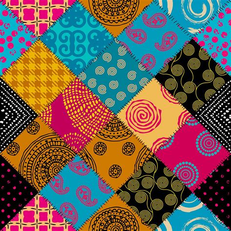 10 Seamless Patchwork Patterns A Pattern Graphic By Tkdesign In 2025