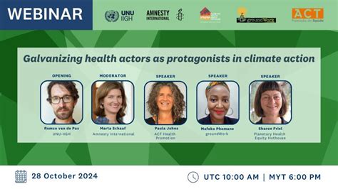 Interesting Webinar Discussing What Role Health Workers And Activists Can Play In The Fight