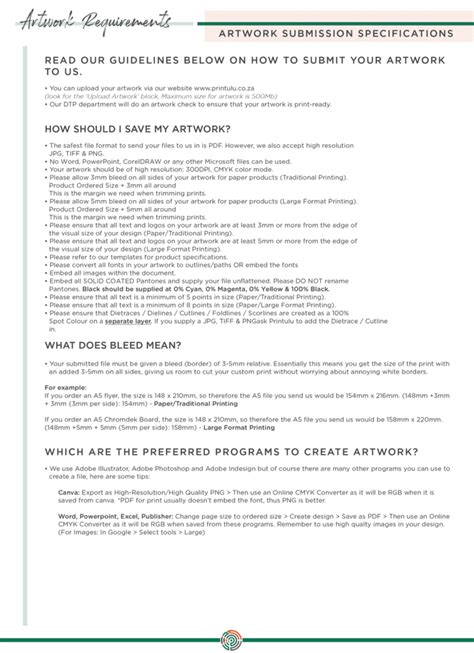 Artwork Guidelines for Printulu - Printulu - Your Online Printer