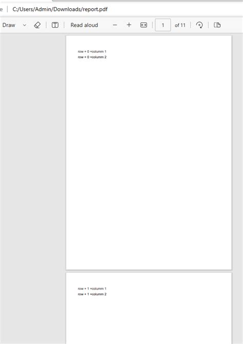 Core How Can I Convert Html Table Into Pdf With Multiple