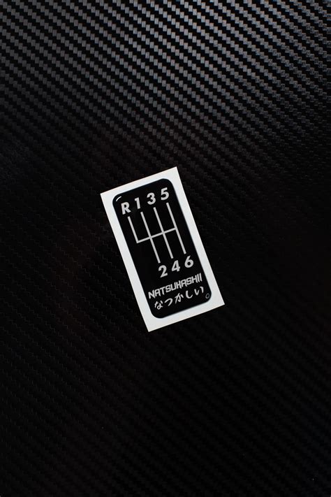 6 Speed Shift Pattern Sticker Shift Pattern Decal Car Accessory Jdm Accessory Etsy