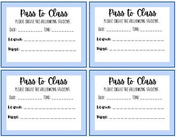 Pass To Class By Teaching With Mama Hess TPT