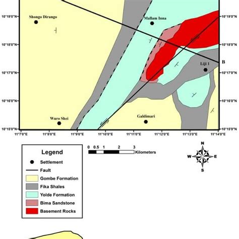 Geologic Map Of The Study Area Download Scientific Diagram