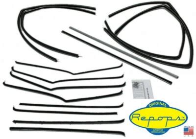 55 56 57 Chevy 150 210 4 Door Sedan Door Window Felt Fuzzie Rubber Seal