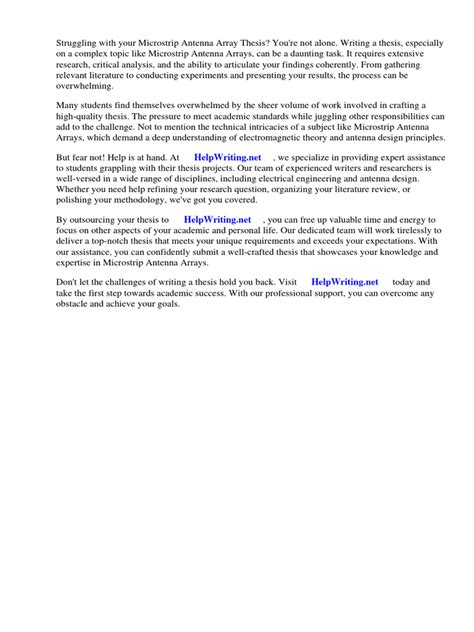 Microstrip Antenna Array Thesis Pdf Antenna Radio Ultra Wideband
