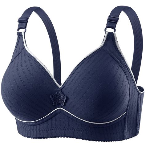 Tsesme Seamless Full Cup Bra For Women Breathable Comfy Textured Deep V