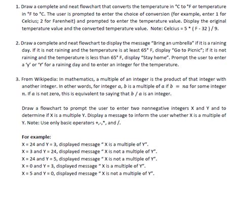 solved draw a complete and neat flowchart that converts the