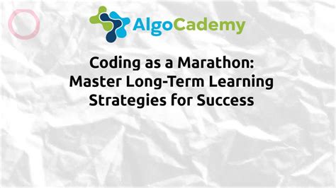 Algocademy On Linkedin Codingasamarathon Longtermlearning