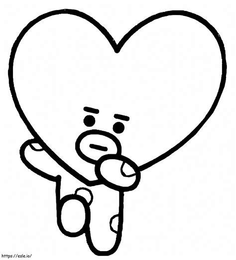 Dad Bt21 Coloring Page