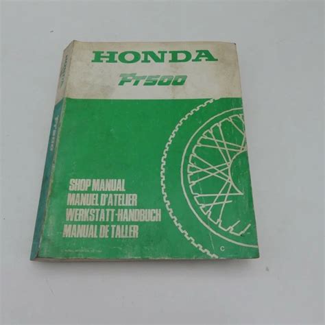 Original Honda Ft 500 Werkstatthandbuch Reparaturanleitung Handbuch