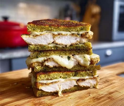 Crispy Grilled Chicken Grilled Cheese Sandwich Irresistible Recipe