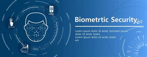 Premium Vector Biometrics Security Vector Poster