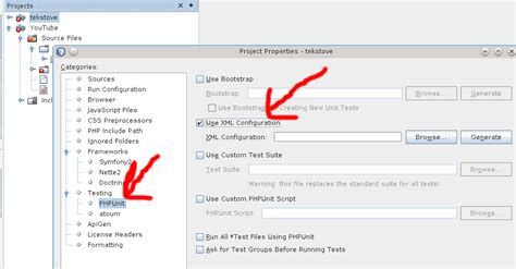 How Disable Default Netbeans Settings For Phpunit Stack Overflow