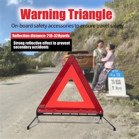 Sutekus Foldable Warning Triangle 3 Pack Emergency