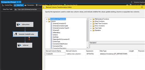 Ssis How To Generate A Date Value Into The Data Flow Stack Overflow