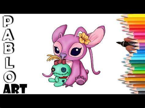 How To Draw Angel And Scrump From Lilo And Stitch Learn To Draw Step By Step YouTube