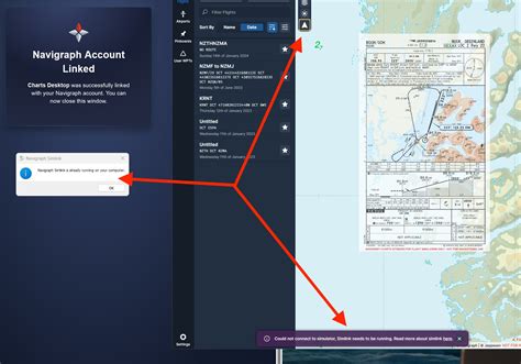 Simlink Simultaneously ON And OFF Simlink Moving Map Navigraph