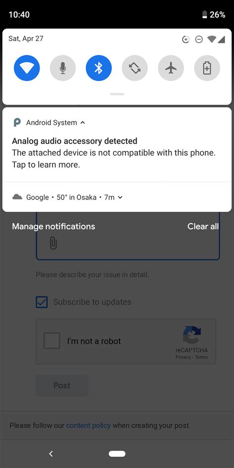 Is There Any Idea To Solve Detecting Analog Audio Accessories Google Pixel Community