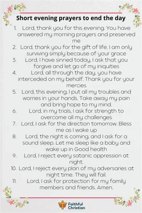 7 Short And Powerful Evening Prayers With Bible Verses