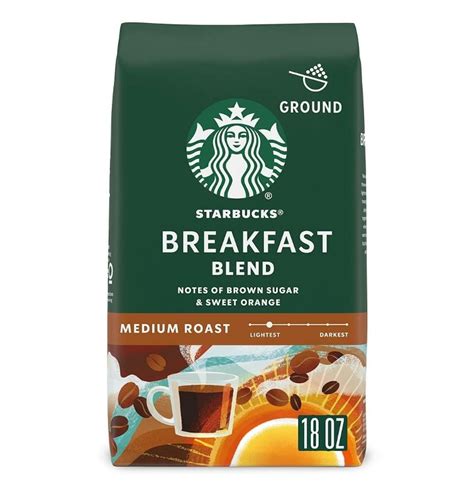 Starbucks Breakast Blend 미디엄 로스트 그라운드 커피 5323ml18온스 1팩 티몬
