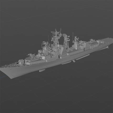 🚢 Destroyer Soviétique De Classe 61 Kashin Modèle 3d Matériel・fichier