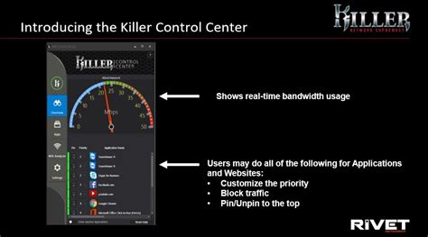 Rivet Networks Killer E2500 Ethernet Controller Mit Neuem Killer Control Center Notebookcheck