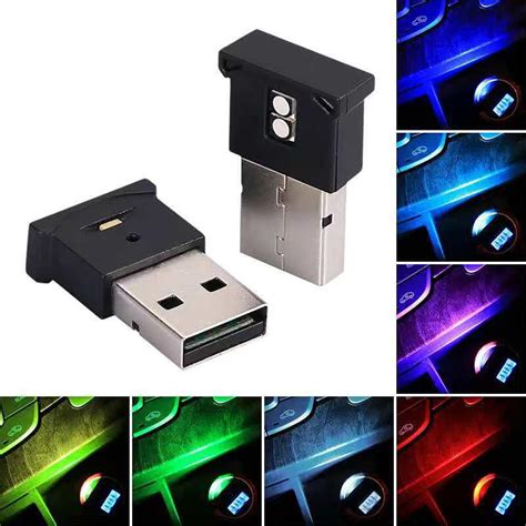 미니 Usb Rgb Led 분위기 조명 Pc 노트북 야간 조명 자동차 장식 램프 비상 조명 장식 주변 조명 8 색 Aliexpress